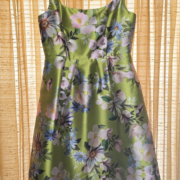 Kay Unger | Dresses | Kay Unger Lime Green Dress | Poshmark